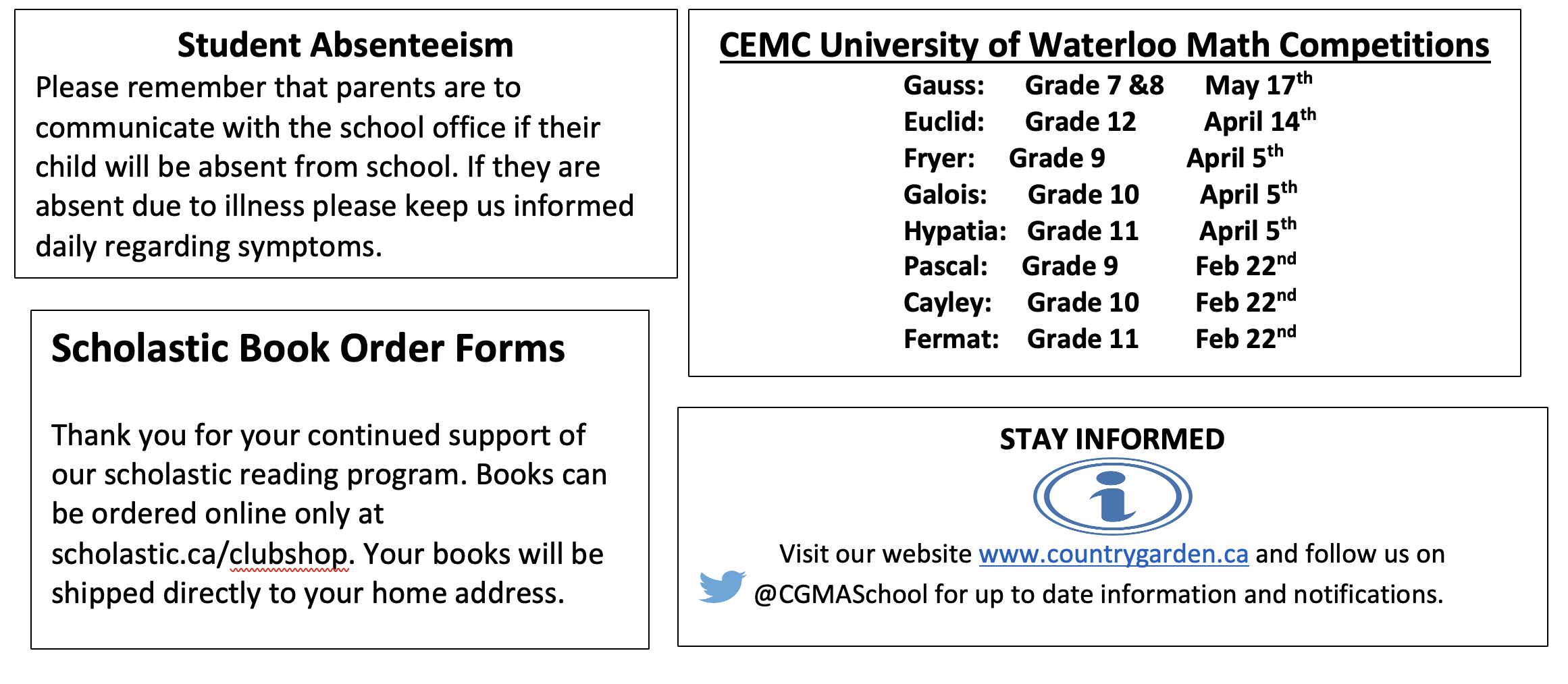 News Letters — CGMA Private School