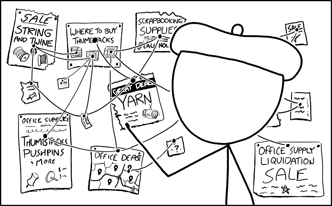 NST #368: XKCD, “Thumbtacks and String” — The Vault of Culture