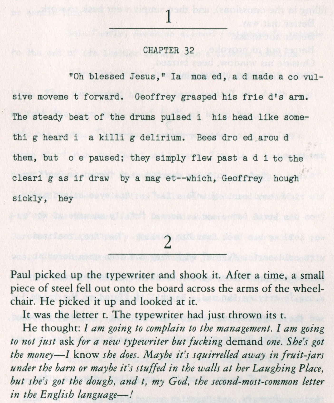 On the Page: Paul Sheldon's Typewriter in Misery (1987) — The Vault of ...