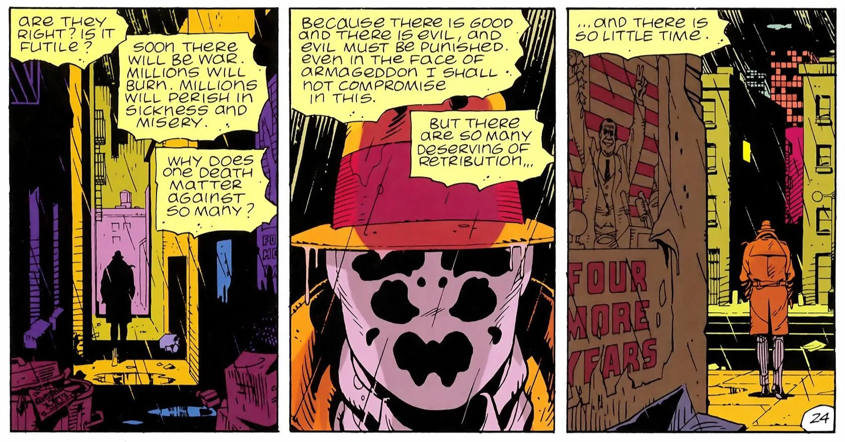 On Comics: "A Dream of Rorschach" in The Question #17 (1988) — The ...