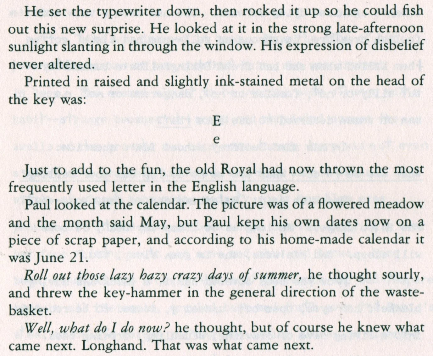 On the Page: Paul Sheldon's Typewriter in Misery (1987) — The Vault of ...