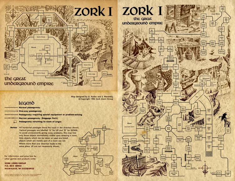 NST #778: Zork maps (1978-2023) — The Vault of Culture