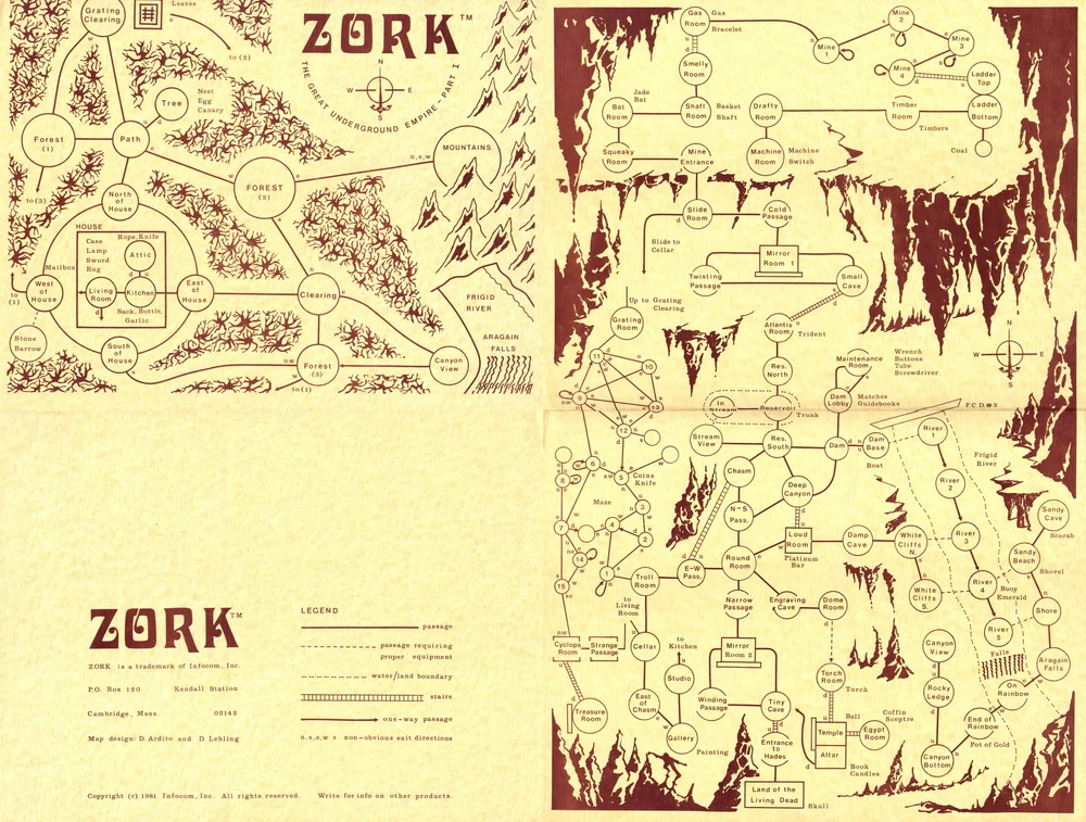 NST #778: Zork maps (1978-2023) — The Vault of Culture