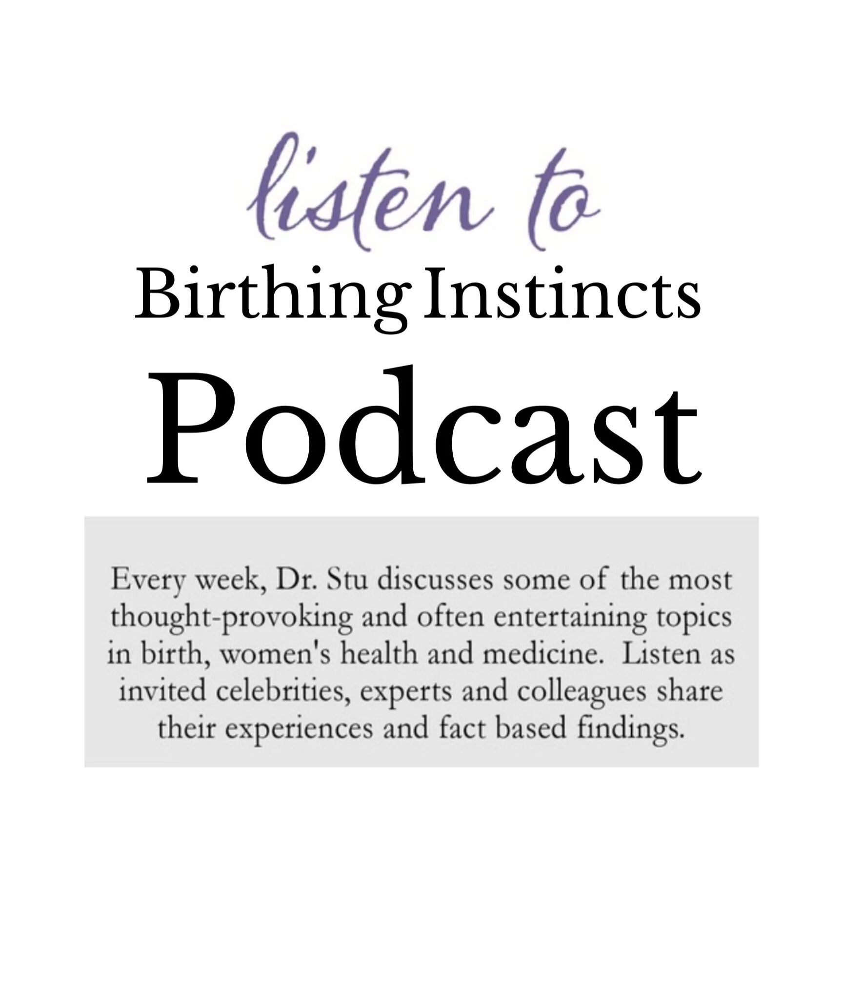 Birthing Instincts with Dr. Stu