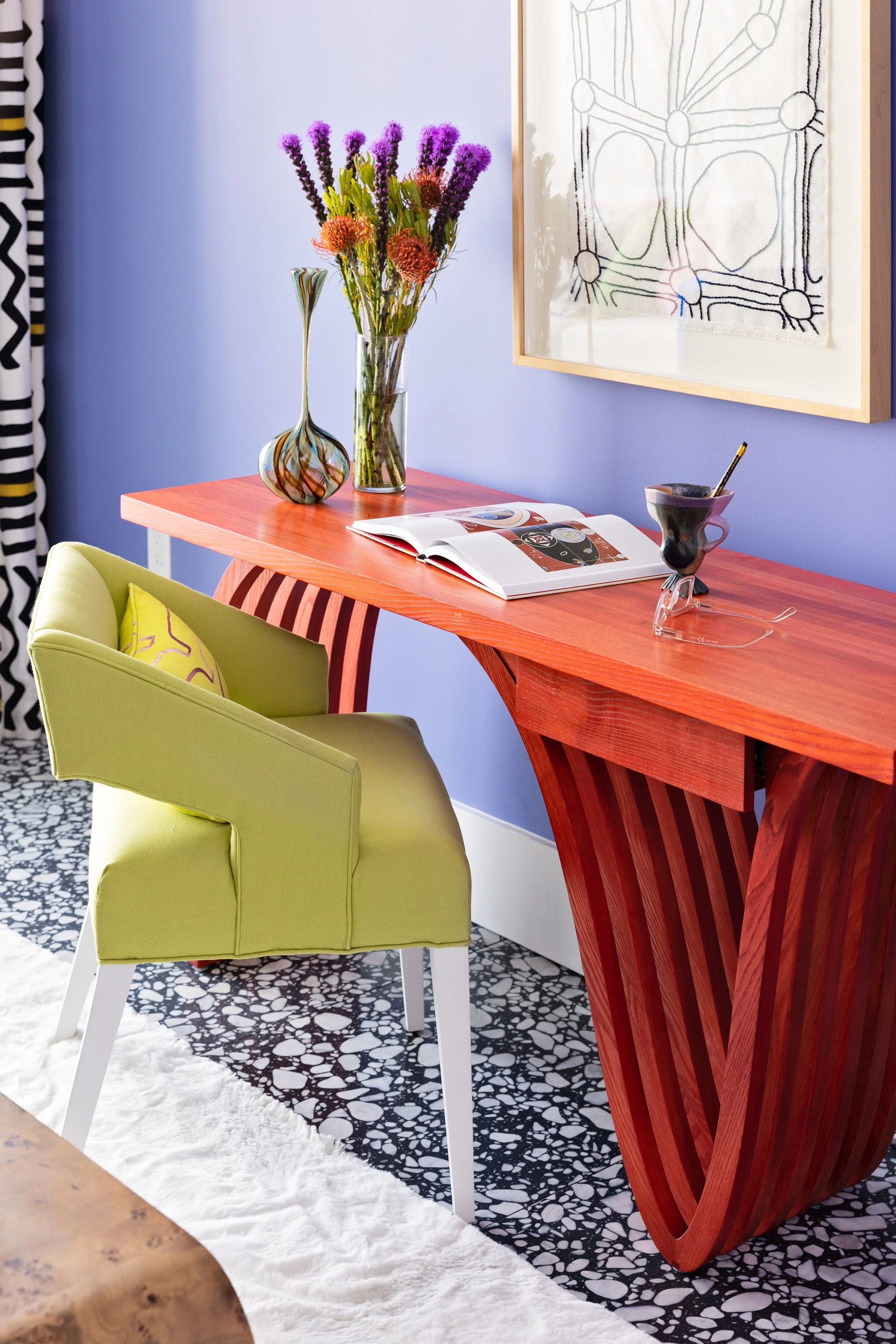 Unexpected Use of Purple in a Home Office — LISA GILMORE DESIGN ...