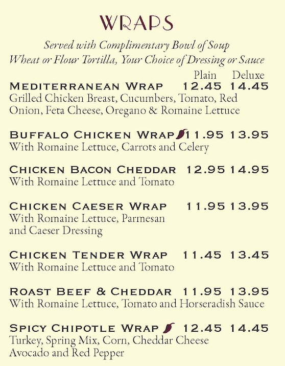 Sandwiches — Hi-View Restaurant