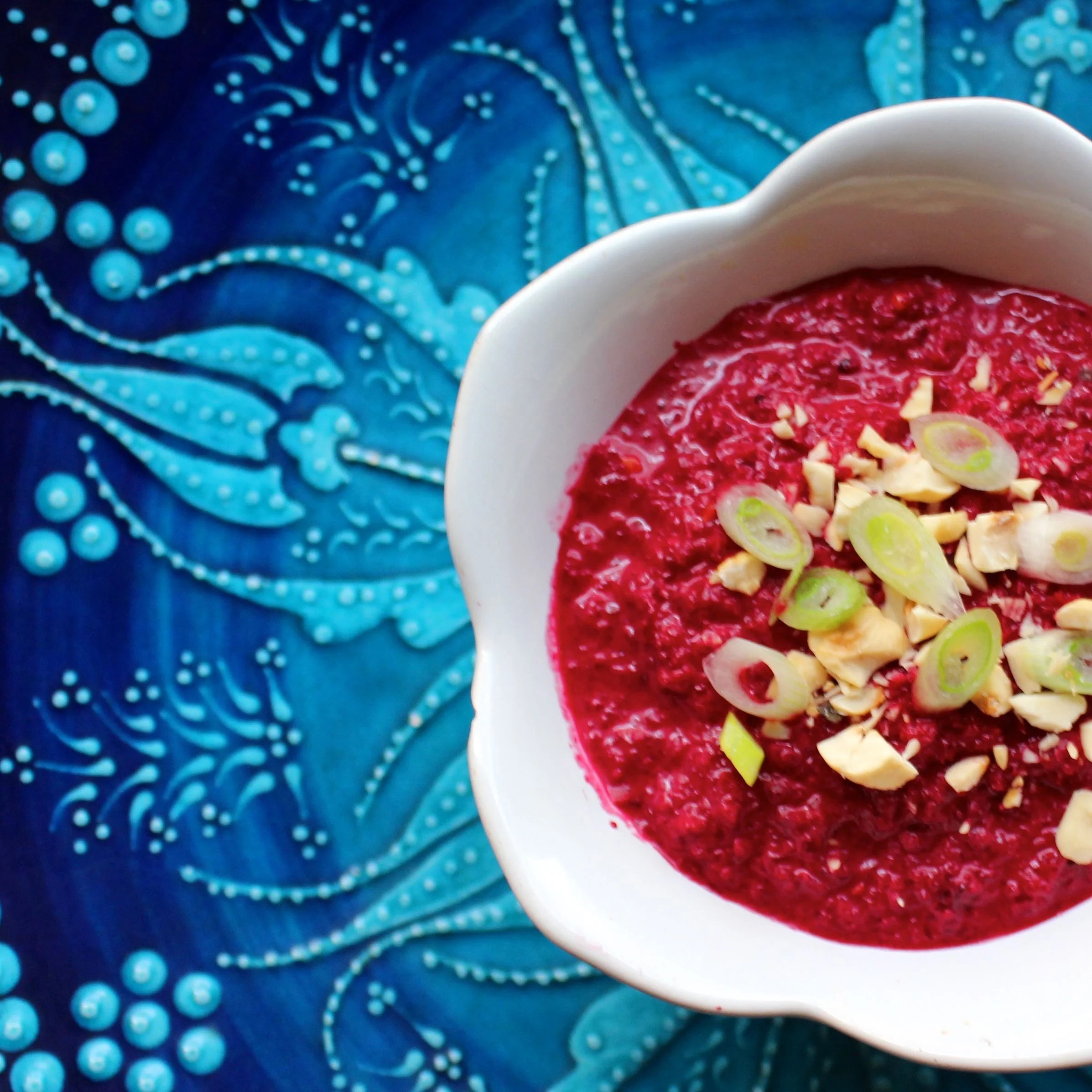 Almost Too Pretty to Eat - Beet and Za'atar Dip