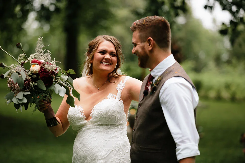 Chelsea + Ryan's Beautiful Rainy Wedding at Hines Hill Conference ...
