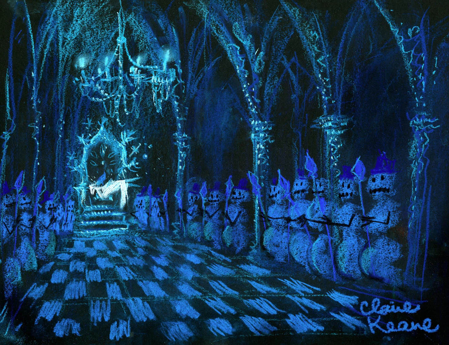 Haunted Mansion Paintings In Frozen