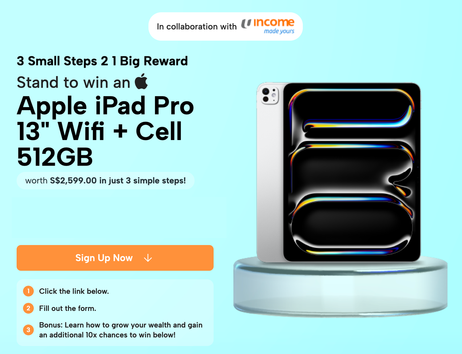 Answer Two Questions with Income Insurance and Win an Apple iPad Pro ...