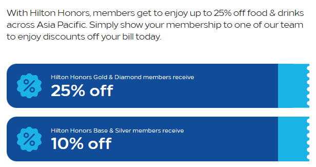 Hilton Honors Like a Member Dining Offer Extended Until 31 December ...