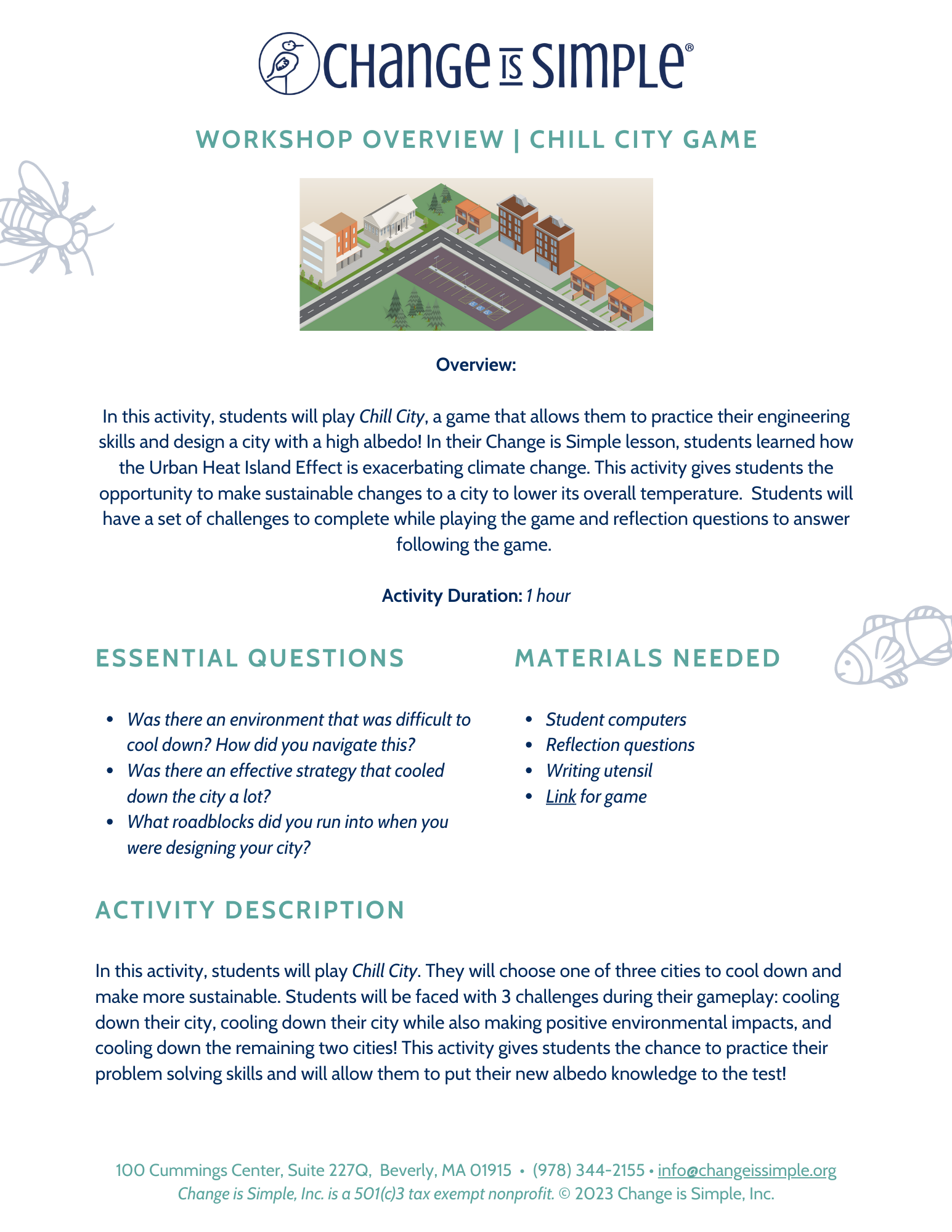 Lesson: Albedo — Change is Simple