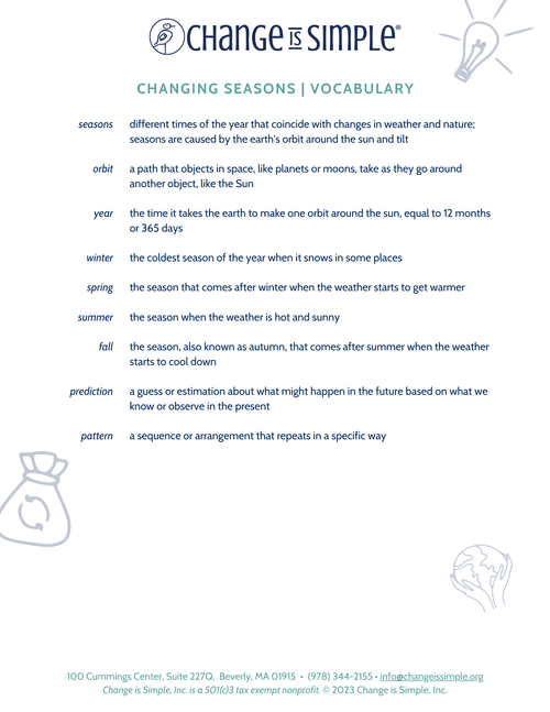 Lesson: Seasons — Change is Simple