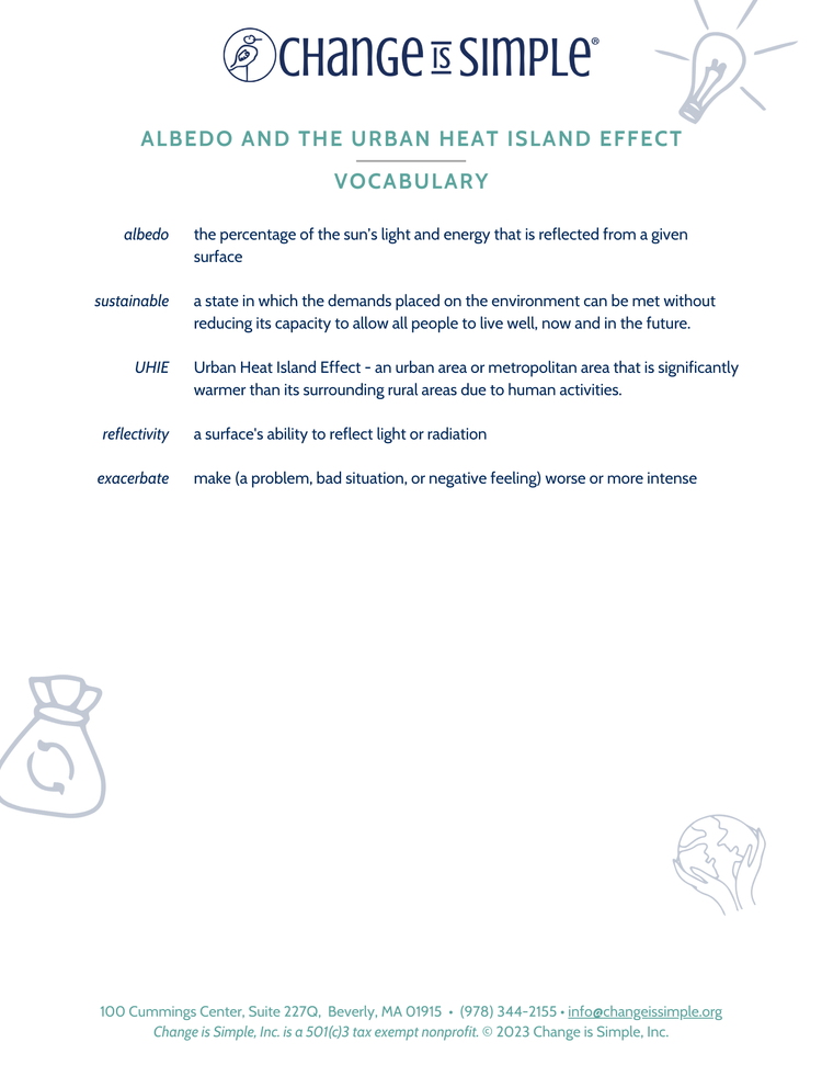 Lesson: Albedo — Change is Simple