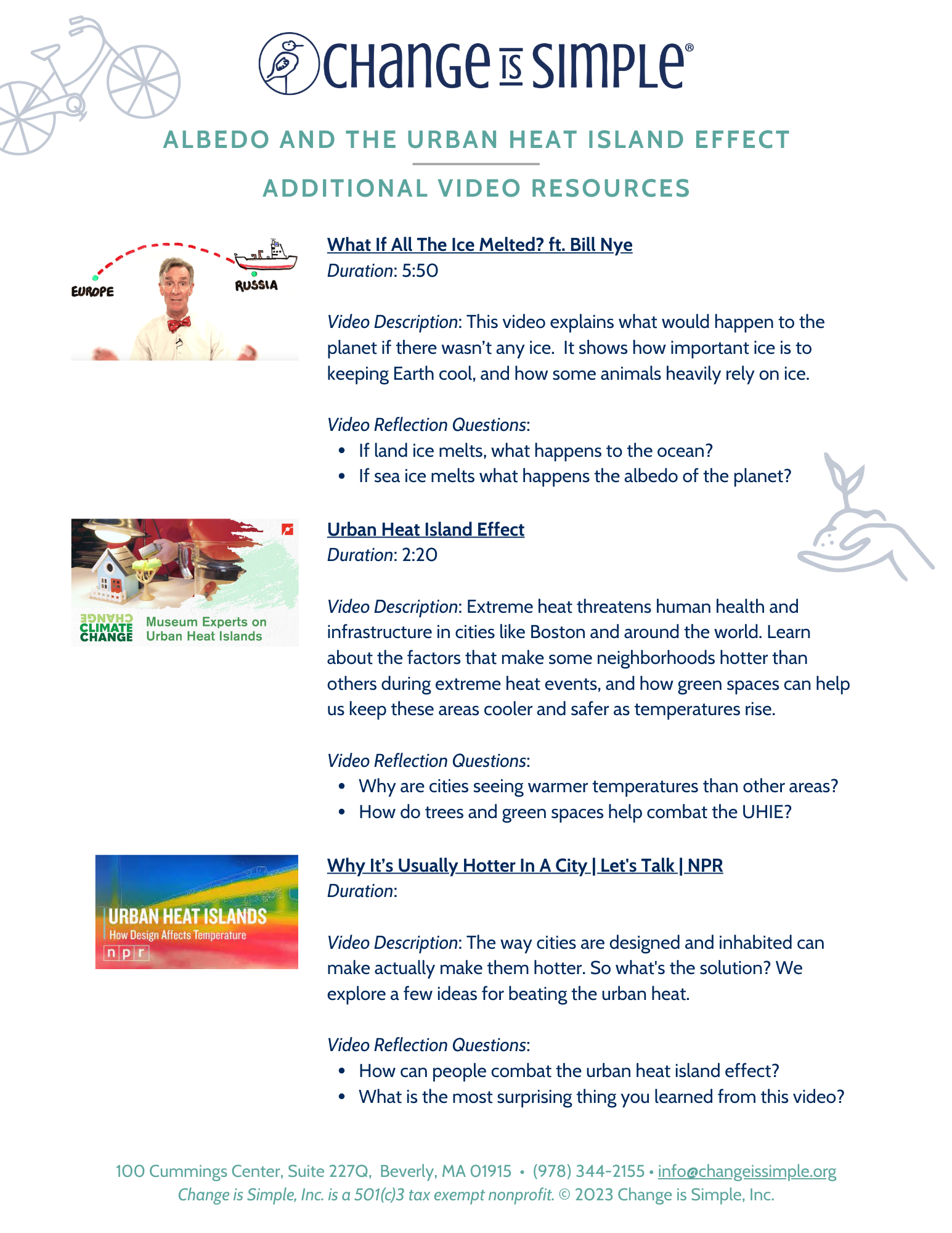 Lesson: Albedo — Change is Simple