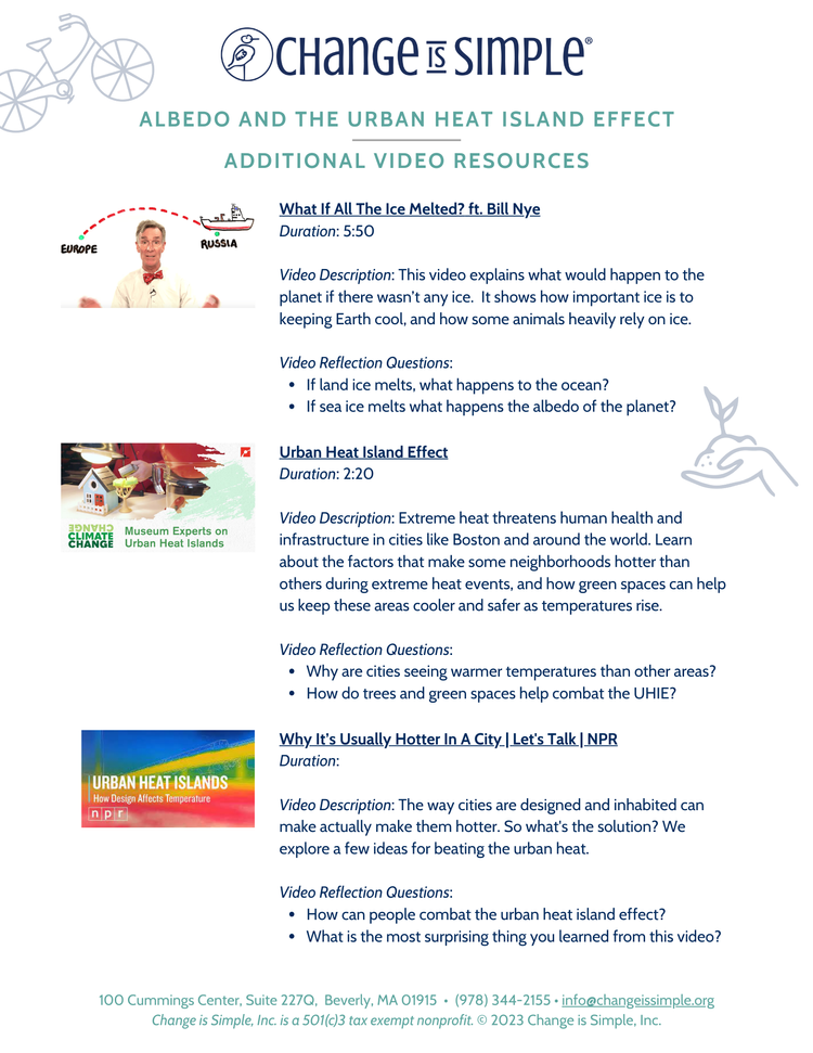 Lesson: Albedo — Change is Simple