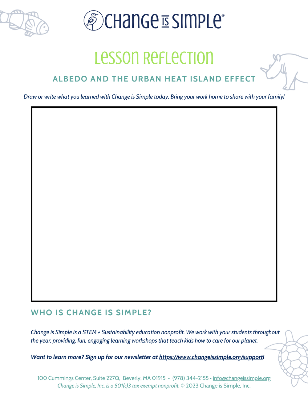 Lesson: Albedo — Change is Simple