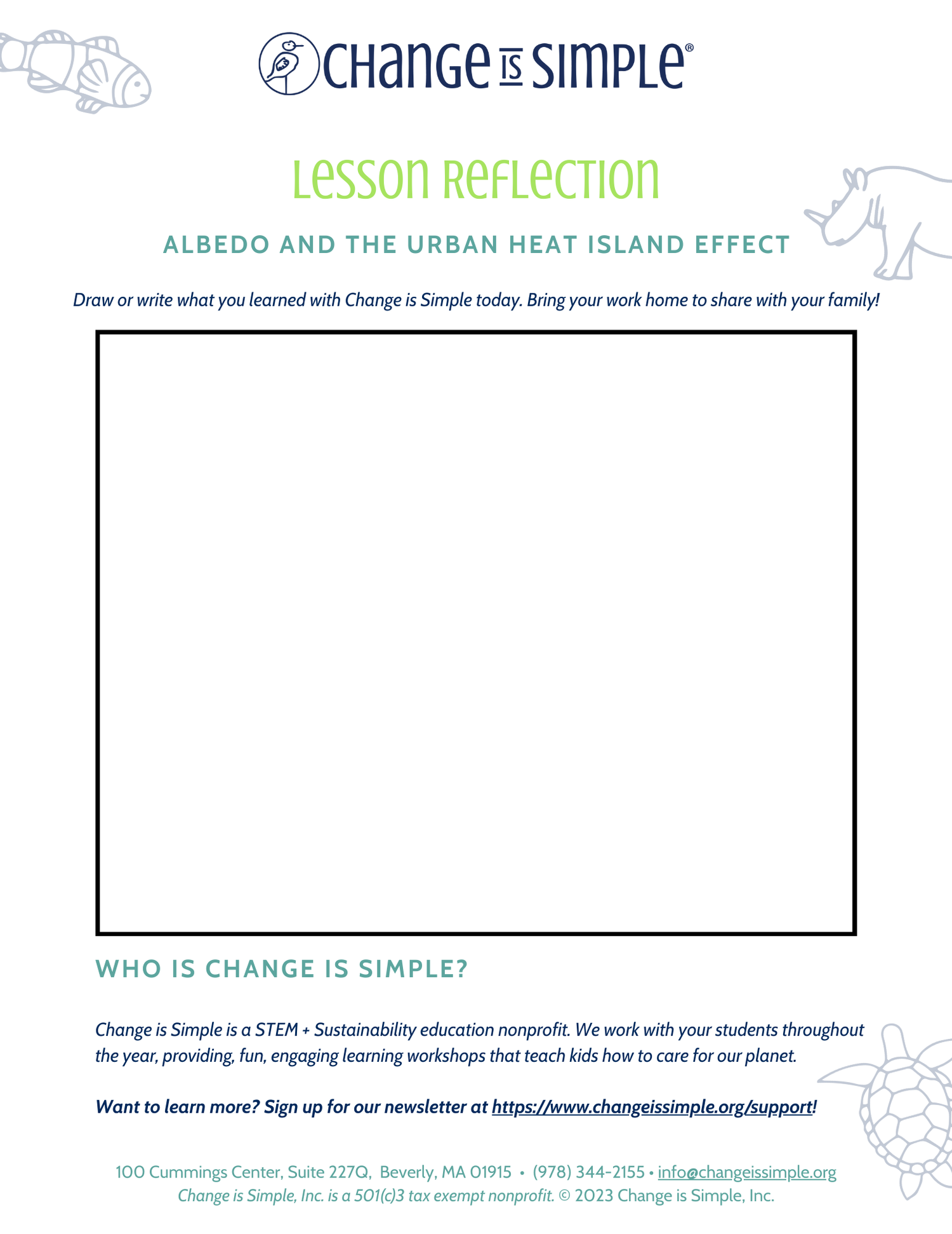 Lesson: Albedo — Change is Simple