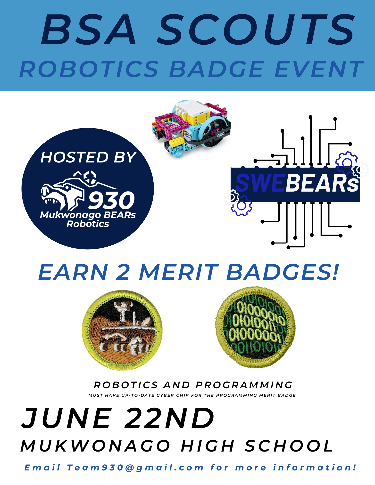 BSA Robotics Badge Event — Team 930