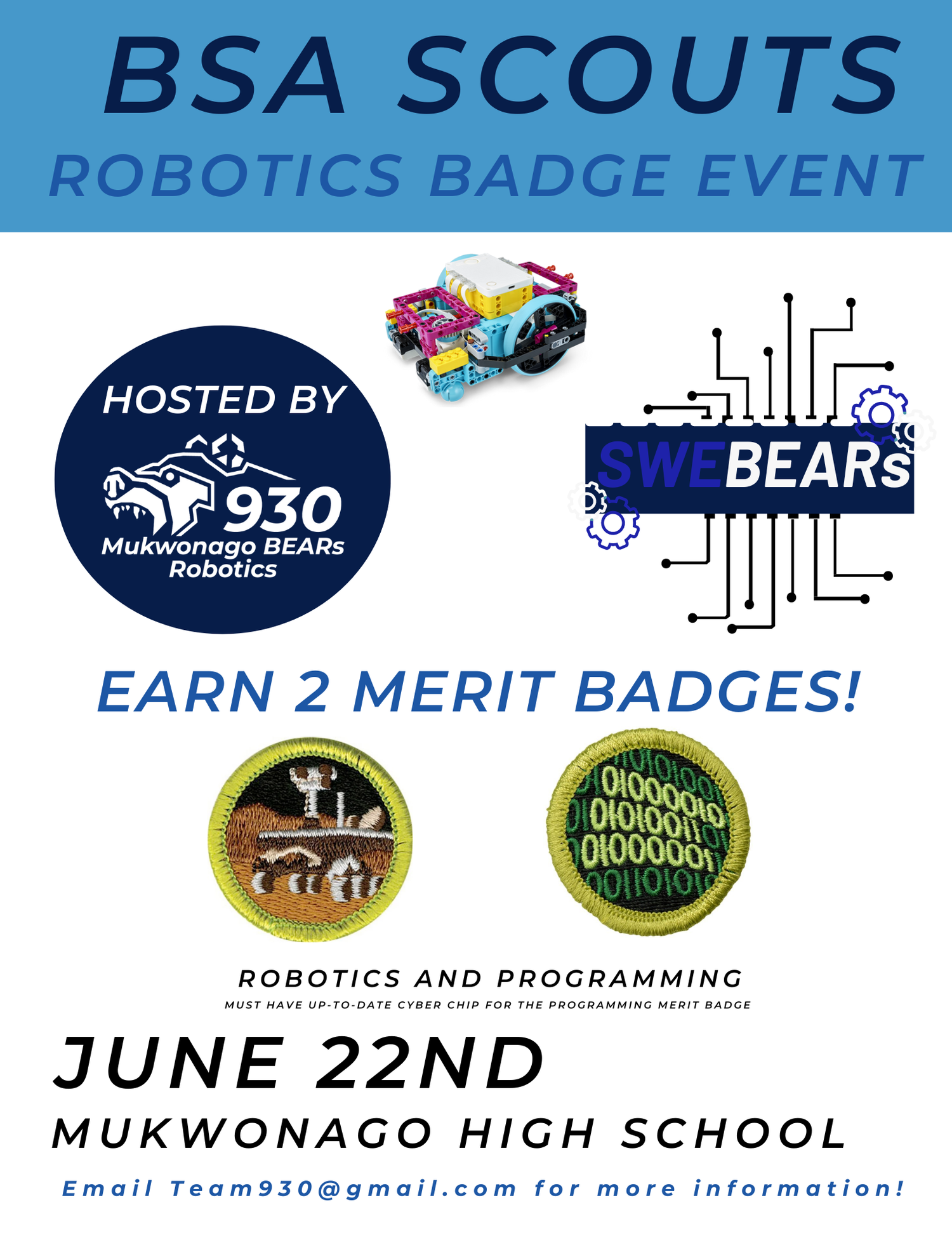 BSA Robotics Badge Event — Team 930