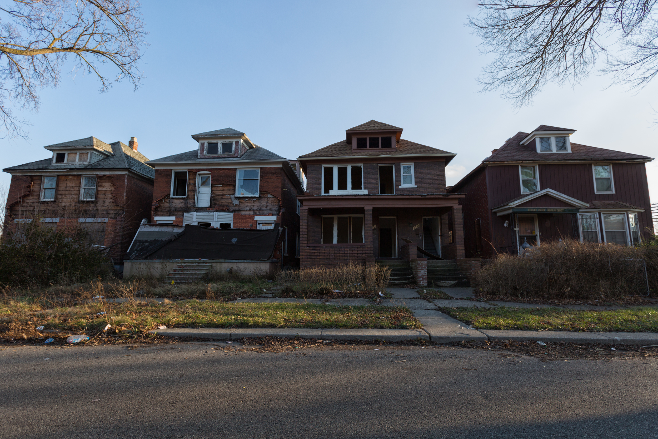 Empty Neighborhood Street