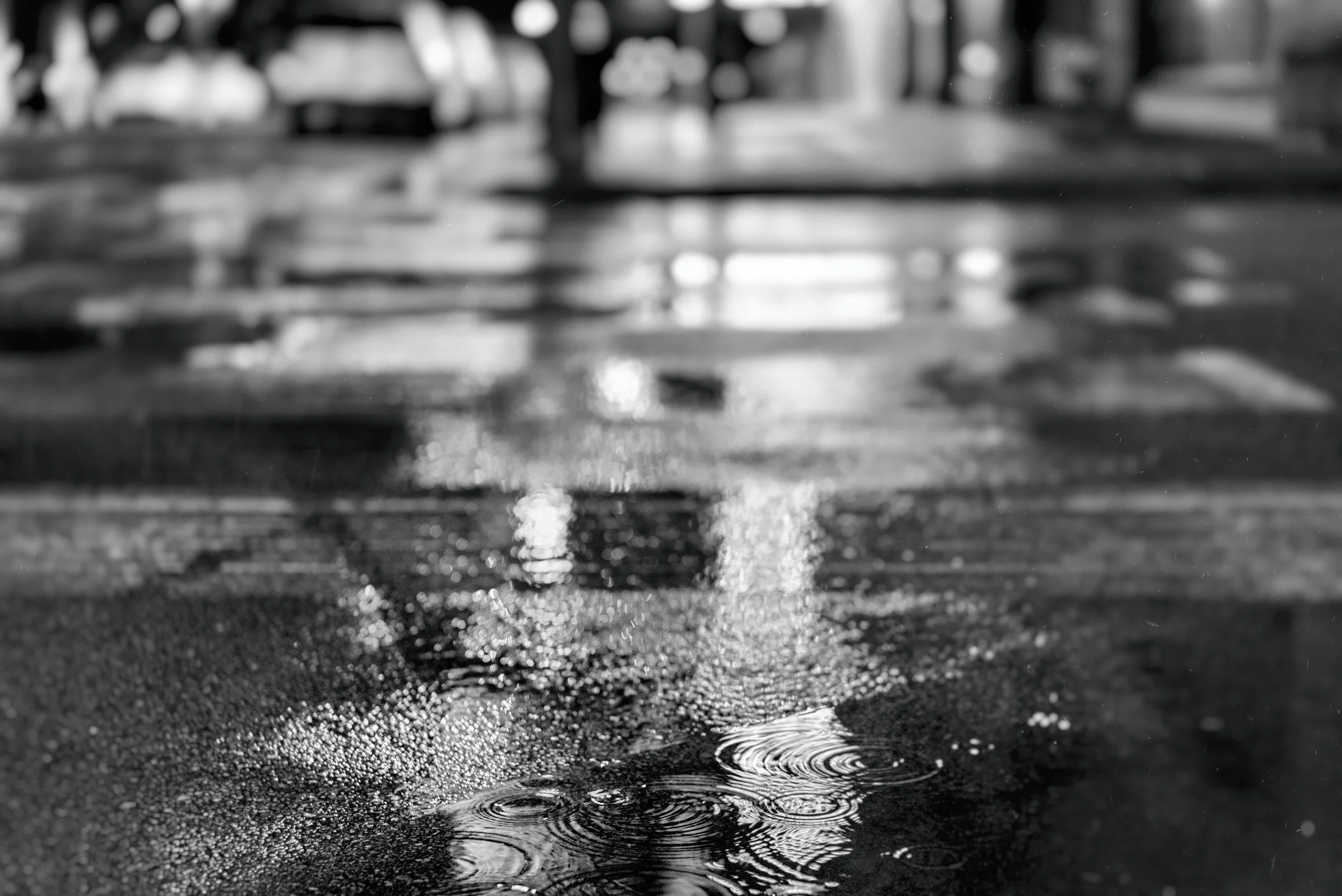 Raining in the streets — Small Town Big World