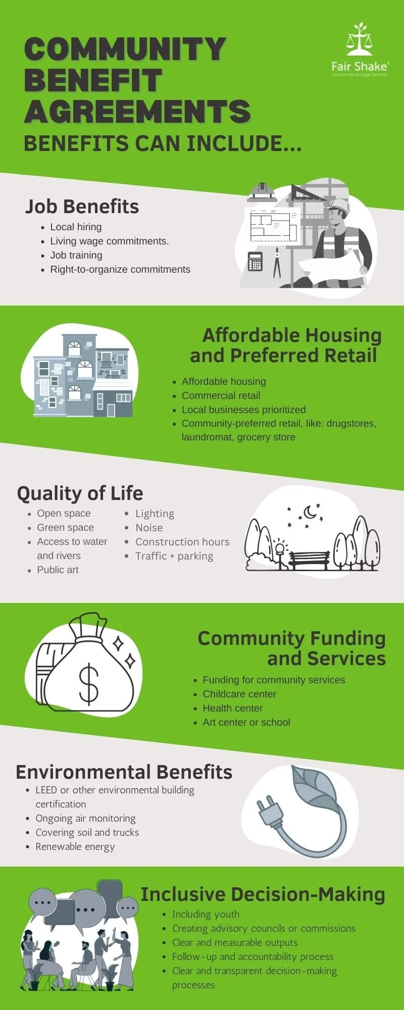 Community Benefits — Fair Shake Environmental Legal Services