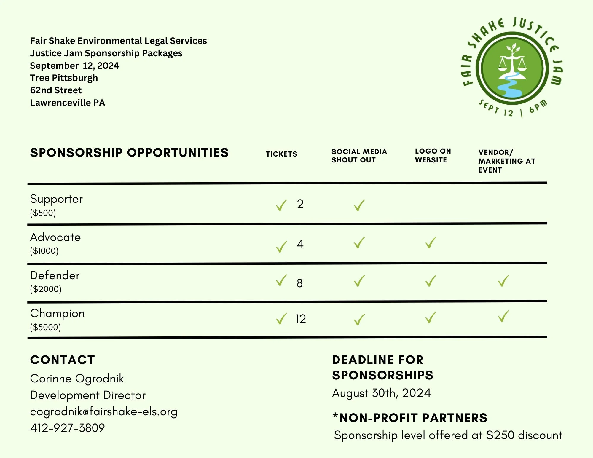 Fair Shake Justice Jam — Fair Shake Environmental Legal Services