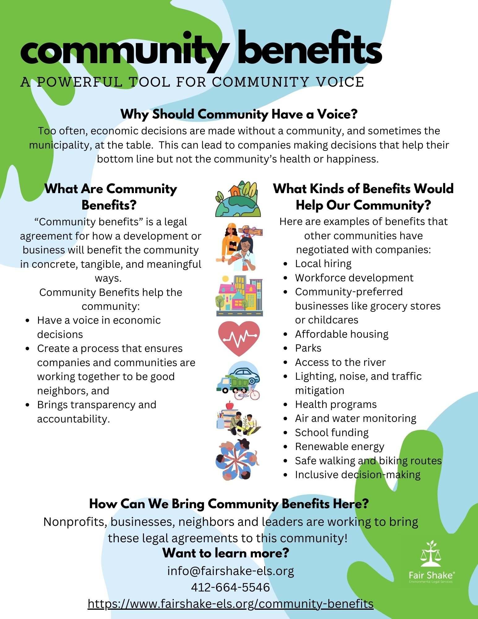 Community Benefits — Fair Shake Environmental Legal Services