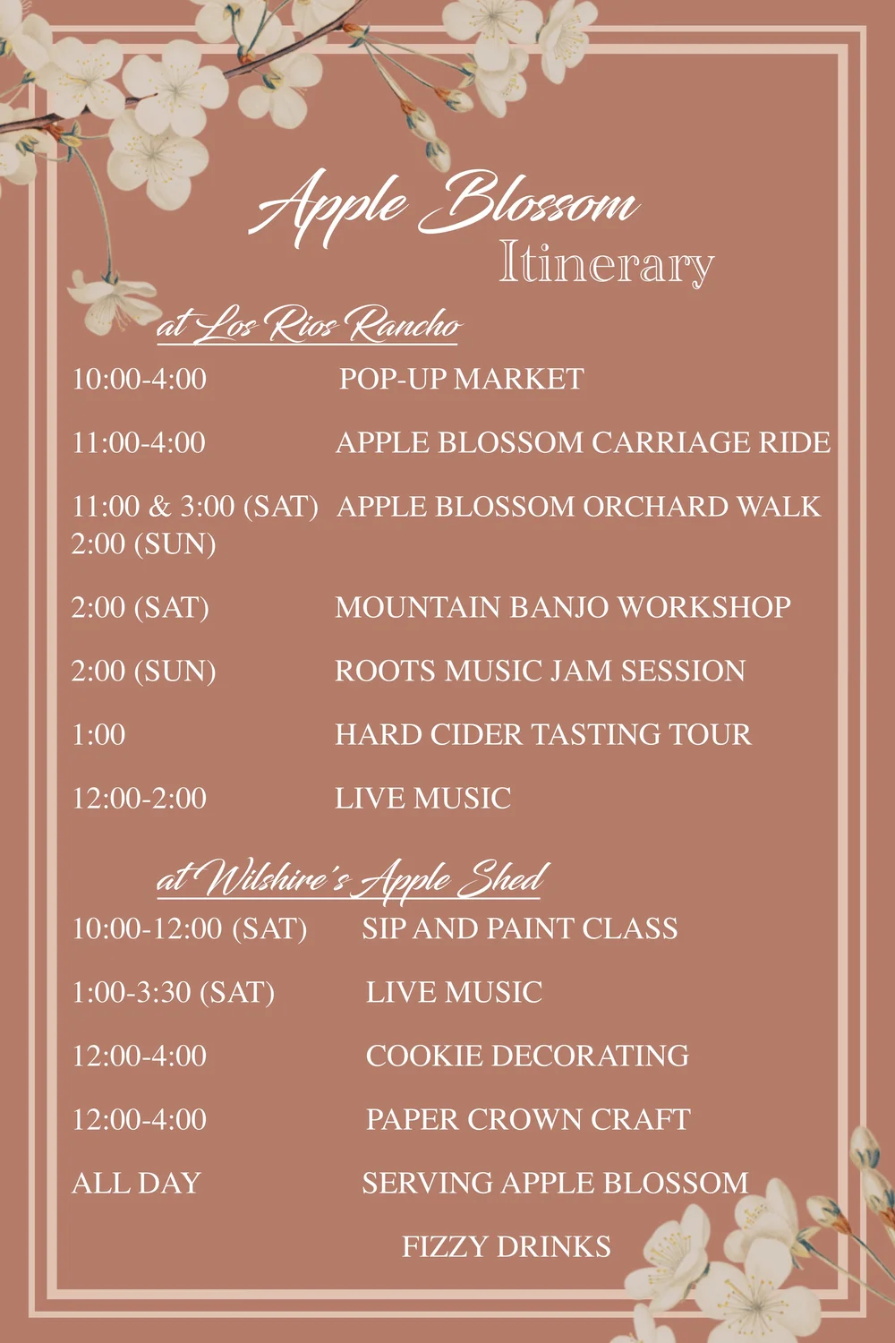 Apple Blossom Festival — Los Rios Rancho