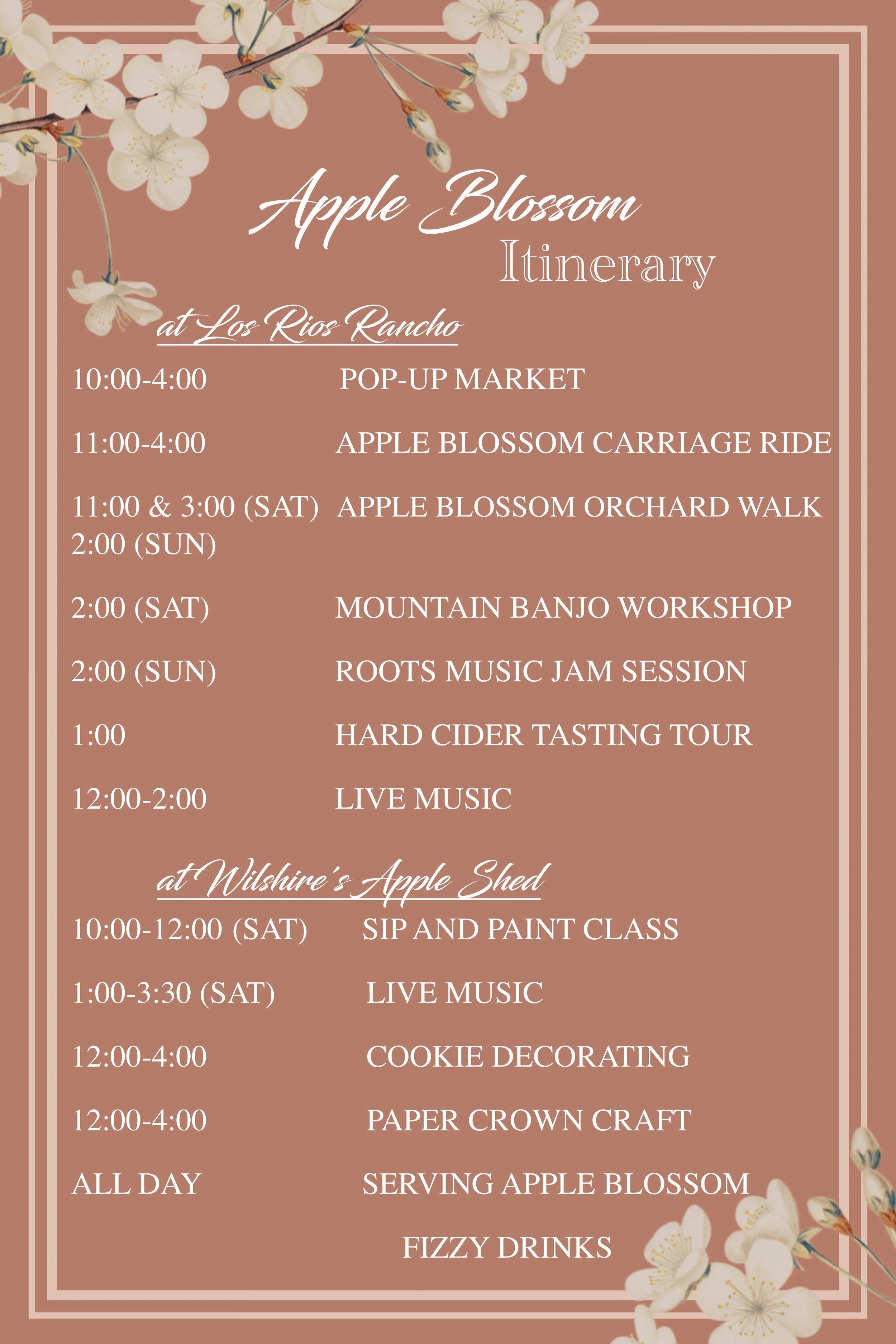 Apple Blossom Festival — Los Rios Rancho