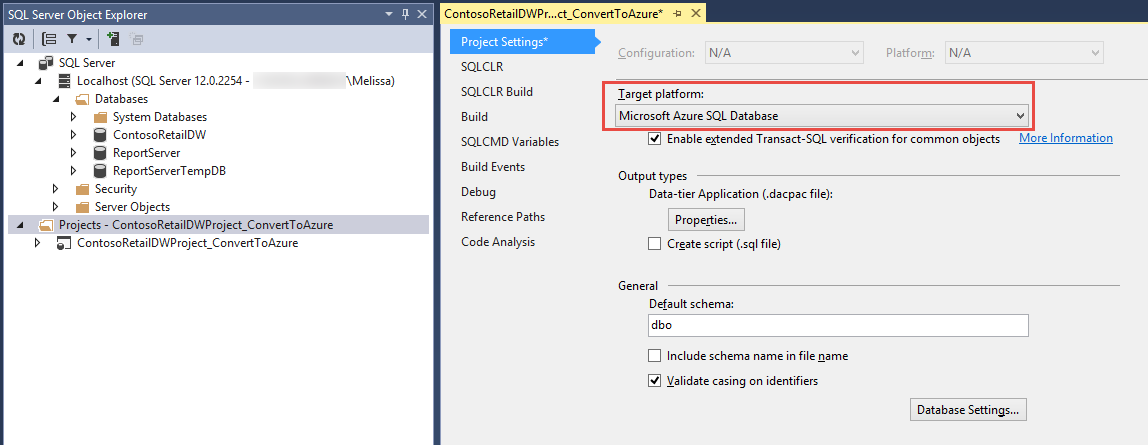 Resolving Errors from Deployment of Database to Azure SQL DB — SQL Chick