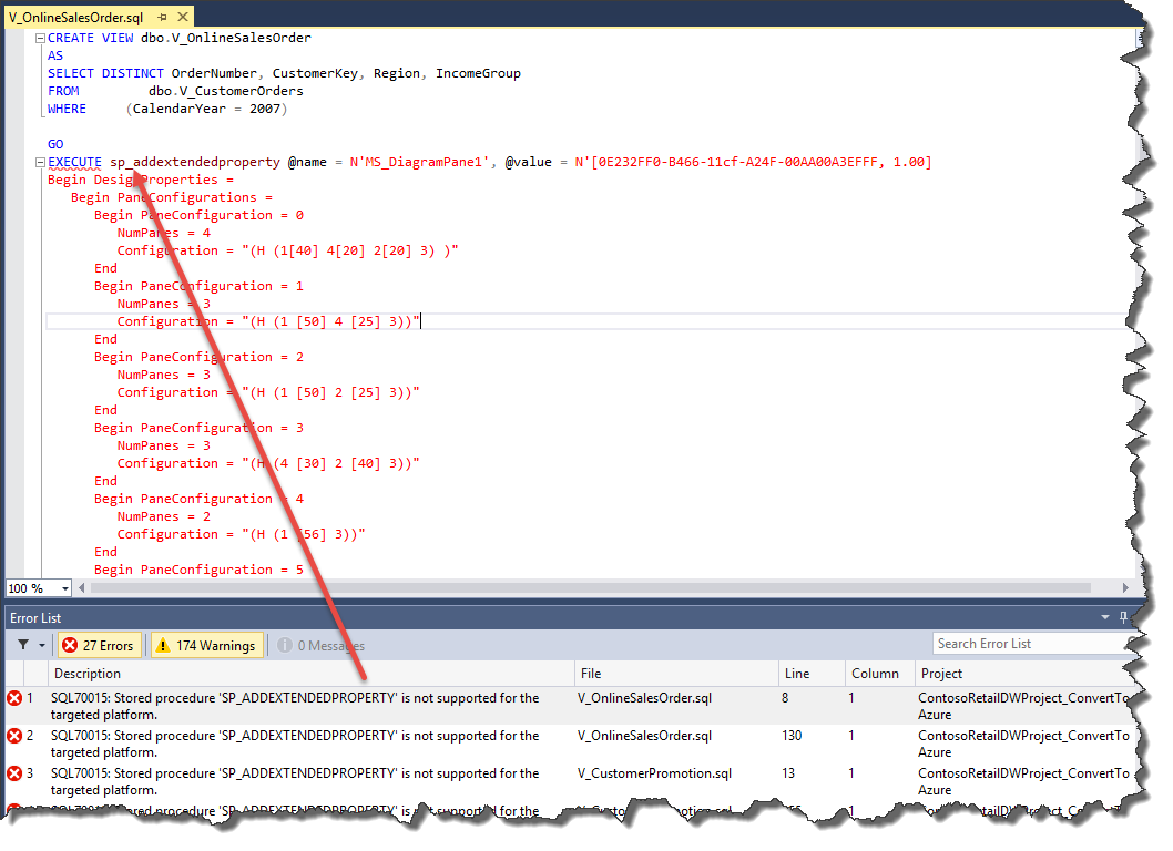 Resolving Errors From Deployment Of Database To Azure Sql Db — Sql Chick