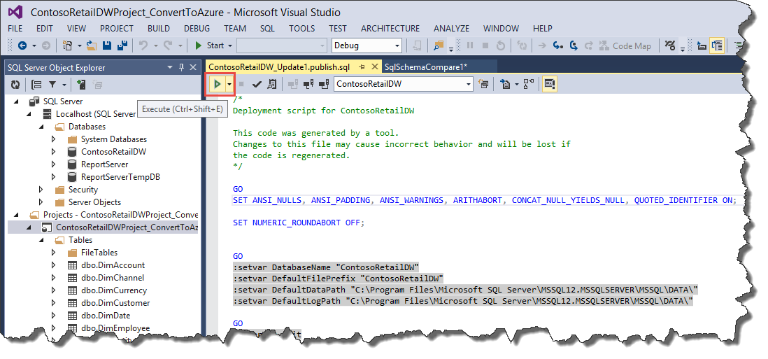 Resolving Errors from Deployment of Database to Azure SQL DB — SQL Chick