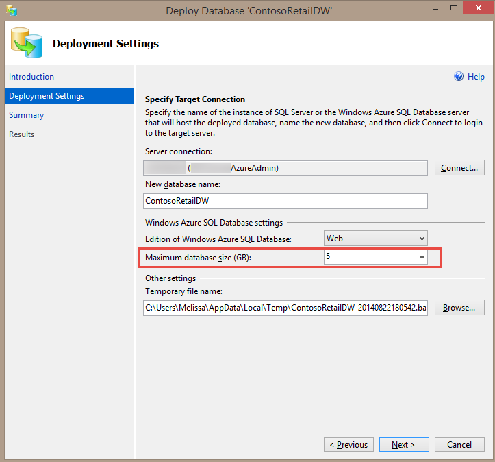 Resolving Errors from Deployment of Database to Azure SQL DB — SQL Chick