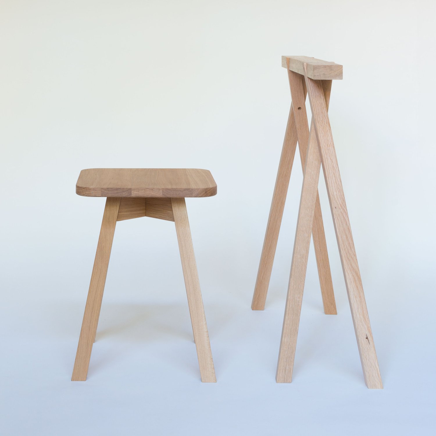 Trestle Leg Stool — Jones Neville