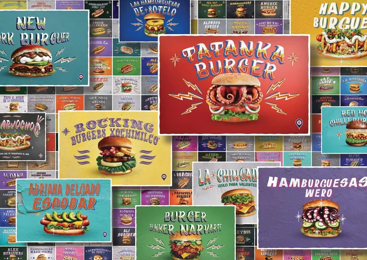 Fast Food Restaurant Logos Collage