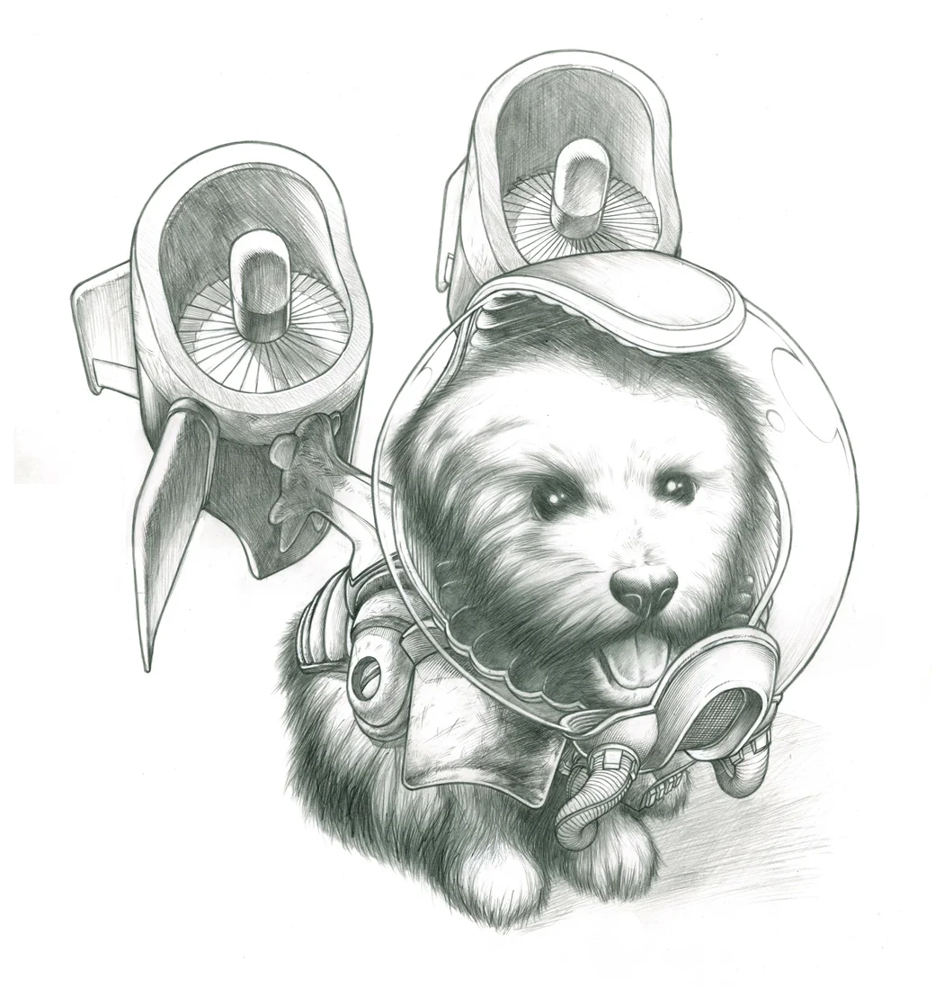 Jetpack Dogs — Gregory Titus Illustration