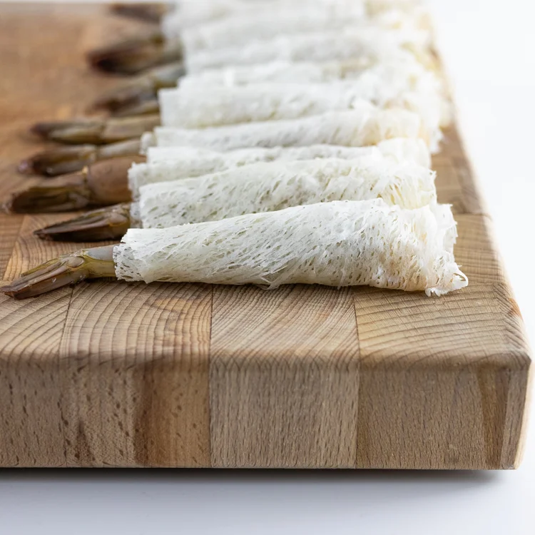 Crispy Whole Shrimp Appetizer with Netted Rice Paper Wrapper — Vicky Pham