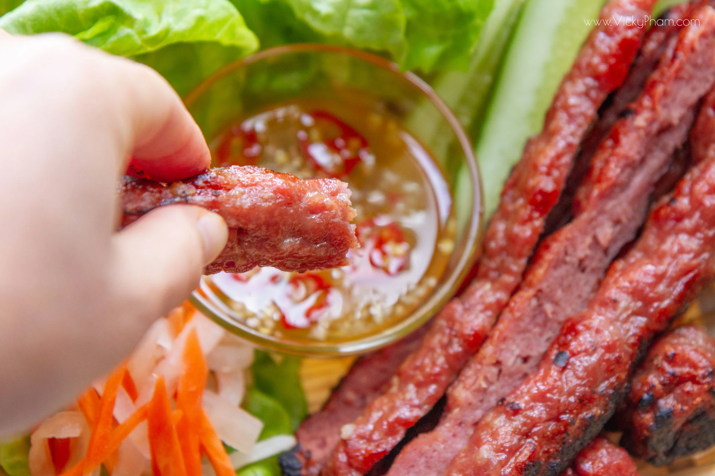 Vietnamese Grilled Pork Sausage (Nem Nuong) — Vicky Pham