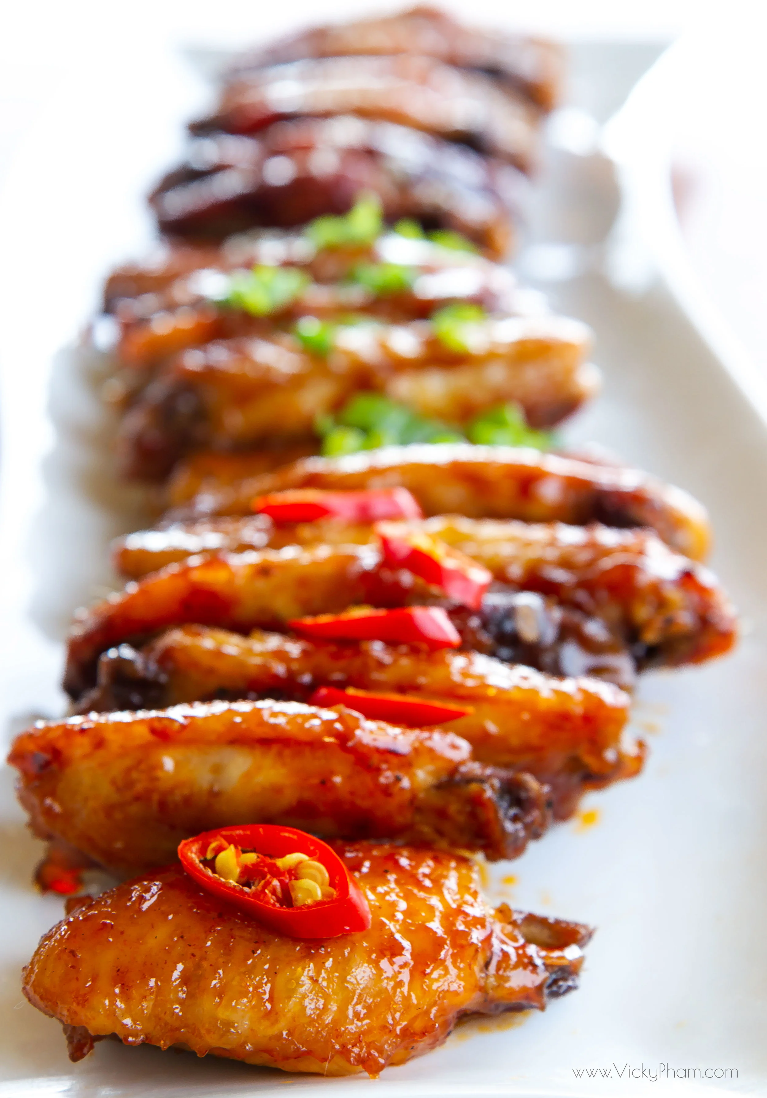 Oven-Baked Honey Sriracha Chicken Wings — Vicky Pham