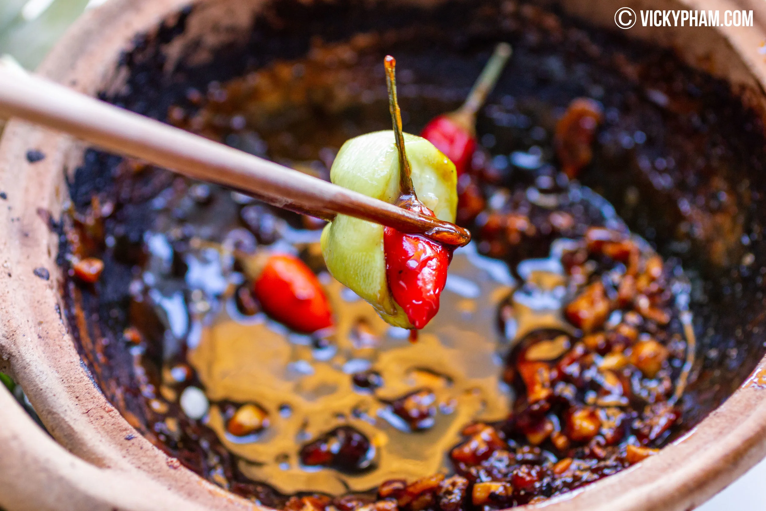 Vietnamese Vegetable Dipping Sauce with Caramelized Fish Sauce (Mắm Kho ...