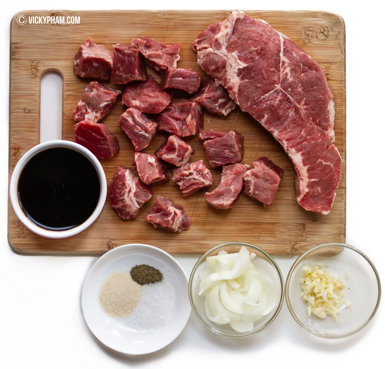 Vietnamese Shaking Beef Recipe (Thit Bo Luc Lac) — Vicky Pham
