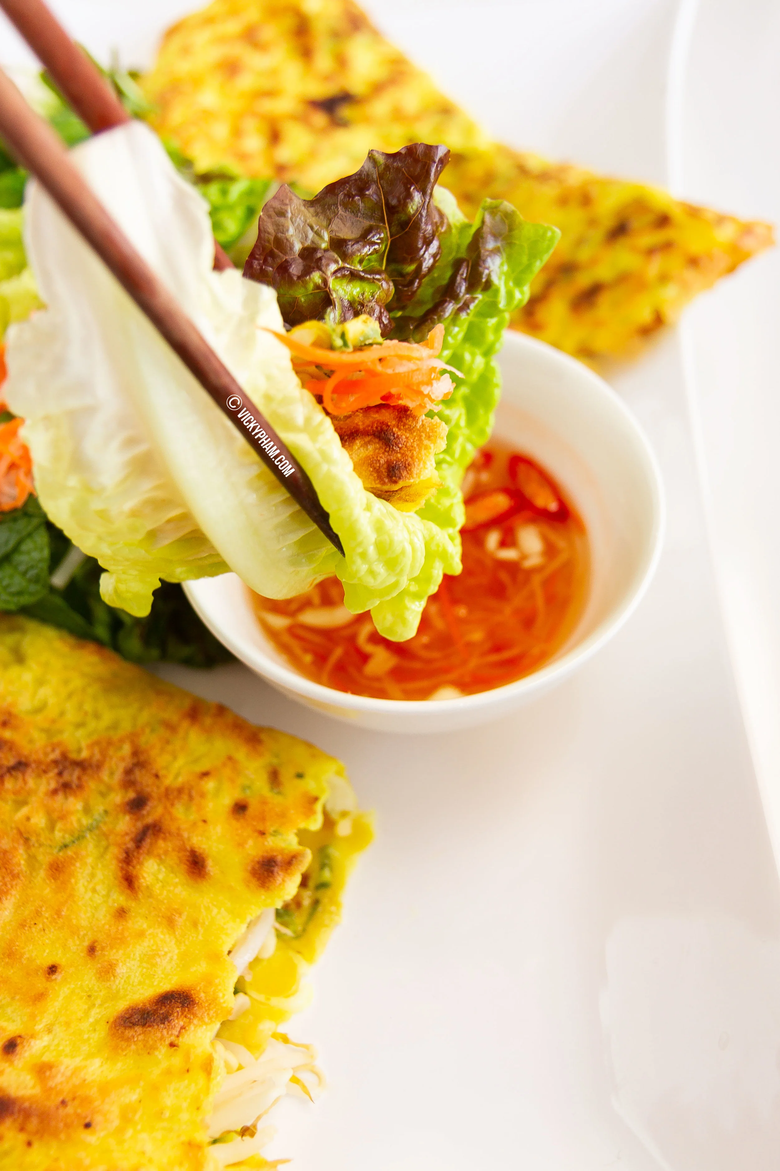 Vietnamese Sizzling Crispy and Savory Crepes (Bánh Xèo) — Vicky Pham