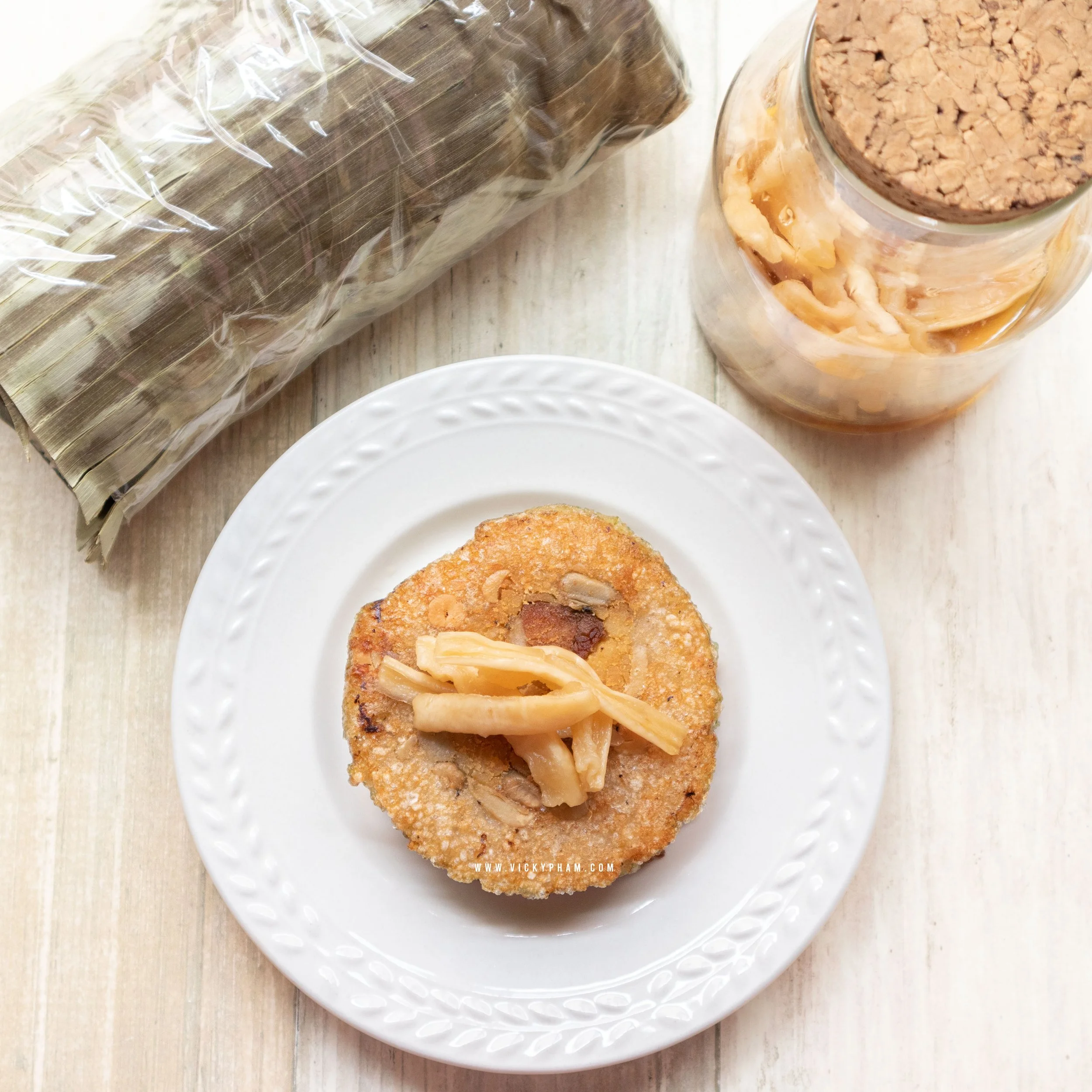 Vietnamese Savory Glutinous Rice Cakes with Pork Belly & Mung Beans for ...