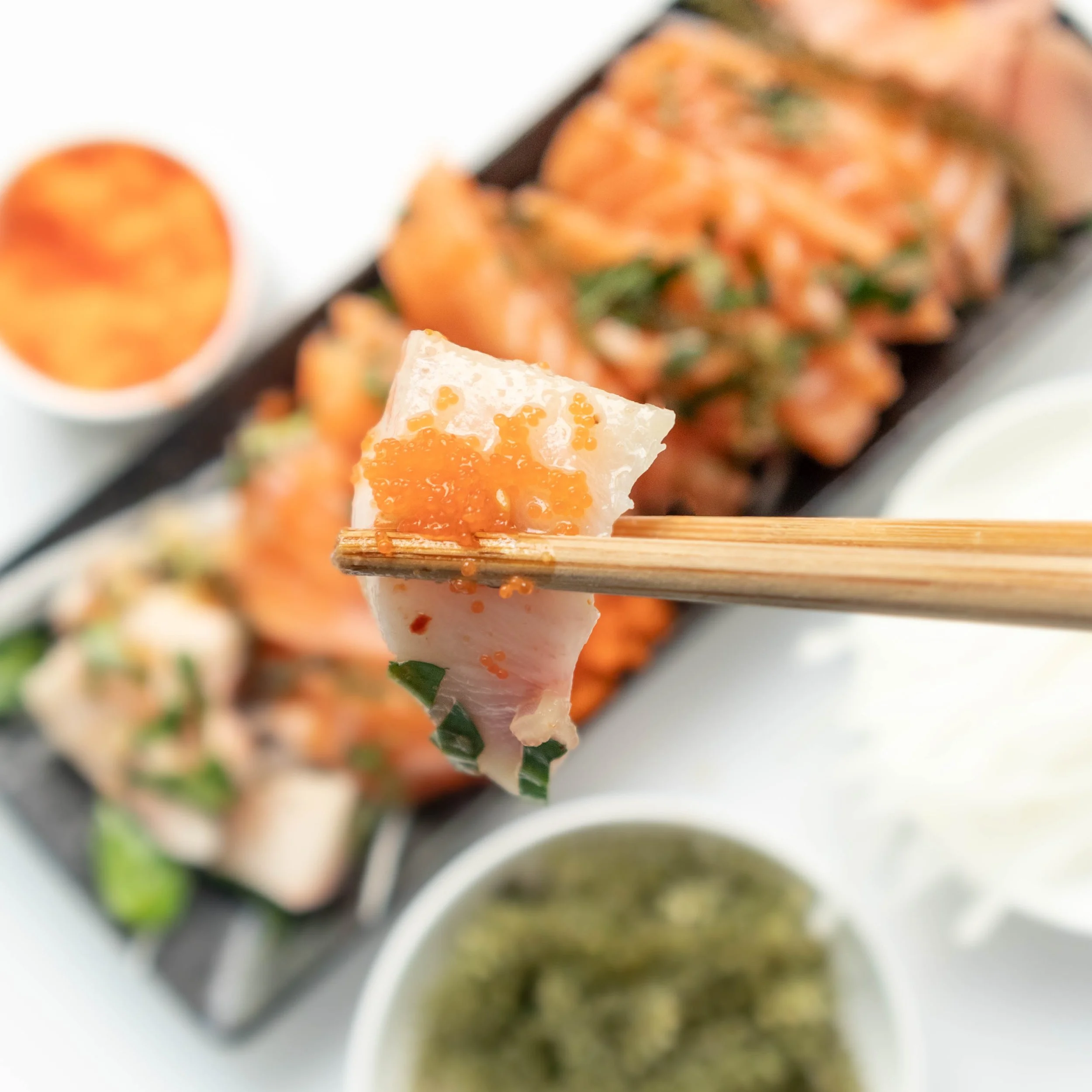 Thai-style Raw Fish Sashimi Salad with Spicy Fish Sauce Dressing ...