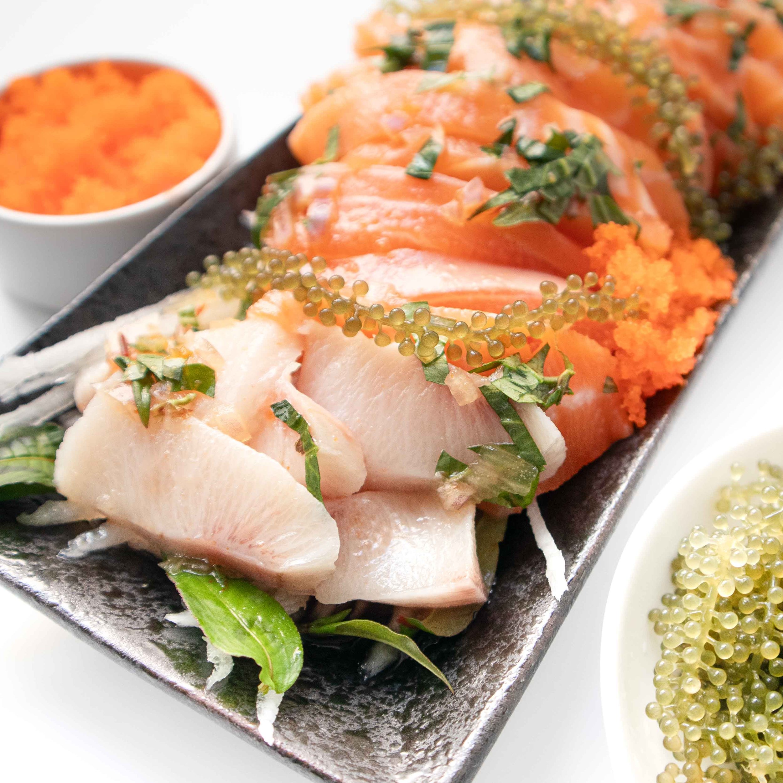 Thai-style Raw Fish Sashimi Salad with Spicy Fish Sauce Dressing ...