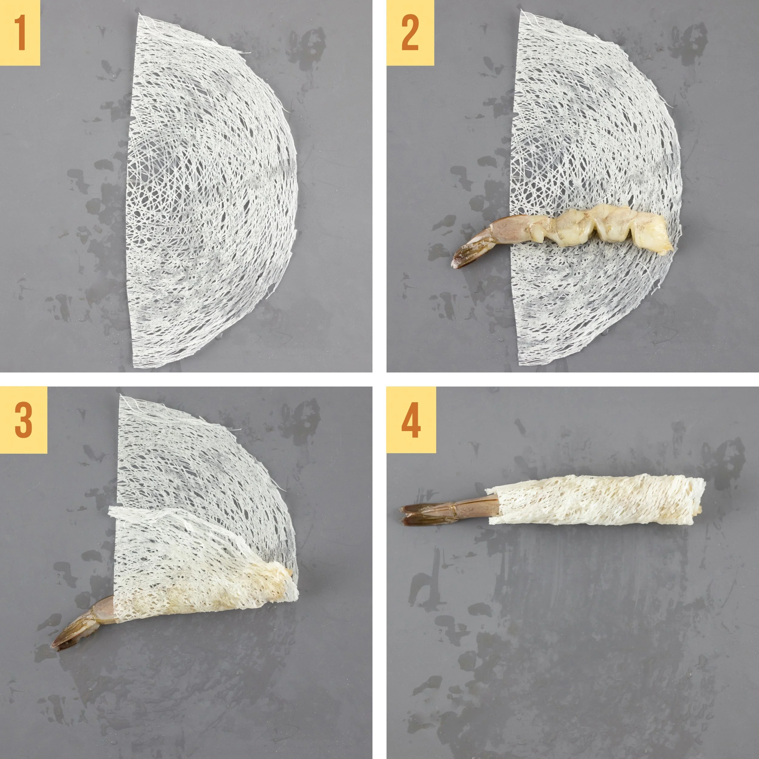 Crispy Whole Shrimp Appetizer with Netted Rice Paper Wrapper — Vicky Pham