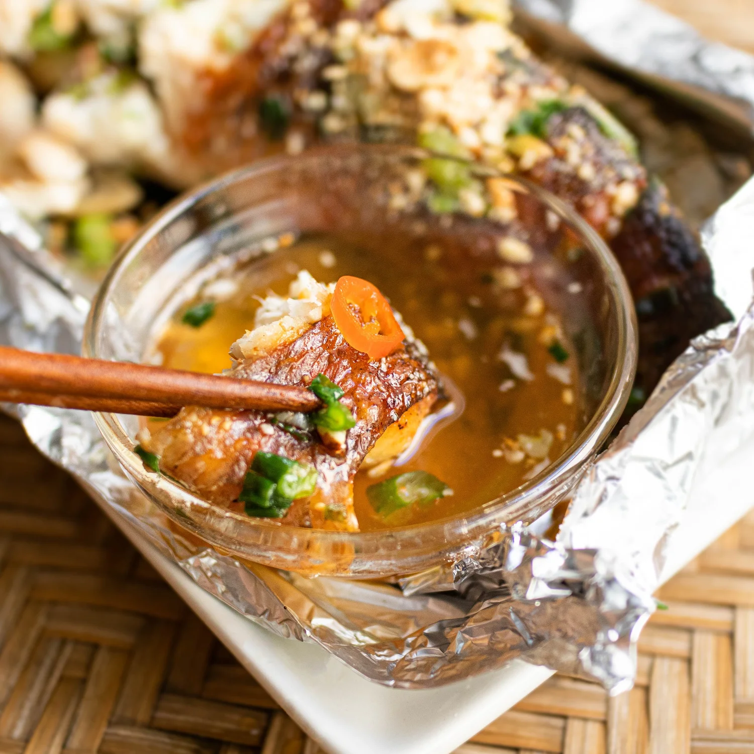 Vietnamese Grilled or Baked Snakehead Fish (Ca Loc Nuong) — Vicky Pham