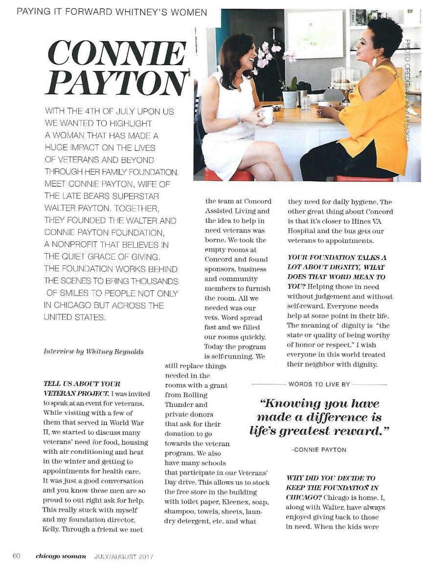 Connie Payton Interview